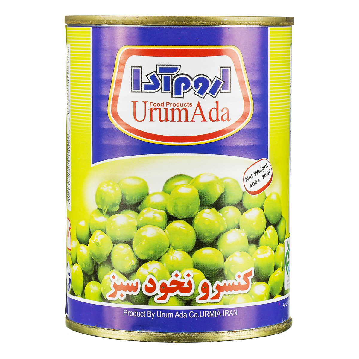 کنسرو نخود سبز 400 گرمی اروم آدا